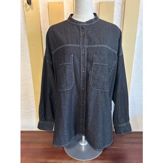 Noia Noia/ノイア デニム バンドカラーシャツ WLA2624-07ブラック : MAGIC-U Lady s - 通販 ...