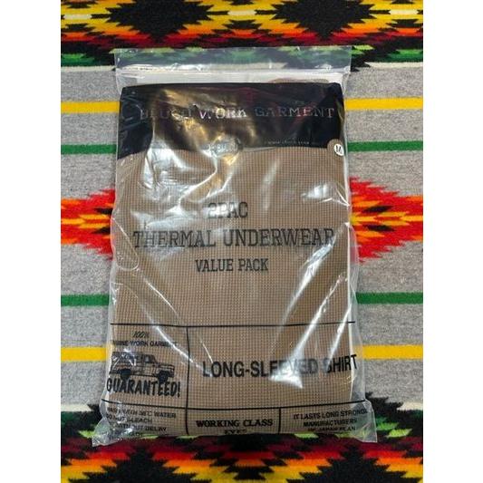 BLUCO ブルコ/BLUCO サーマル OL-014-022 2PAC THERMAL SHIRTS WHTBLK/COYOLV ...