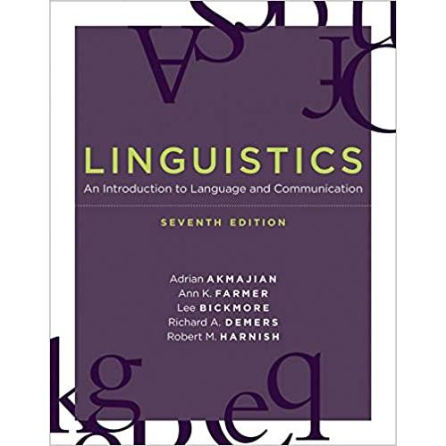 Linguistics: An Introduction to Language and Communication (Paperback 7 ...