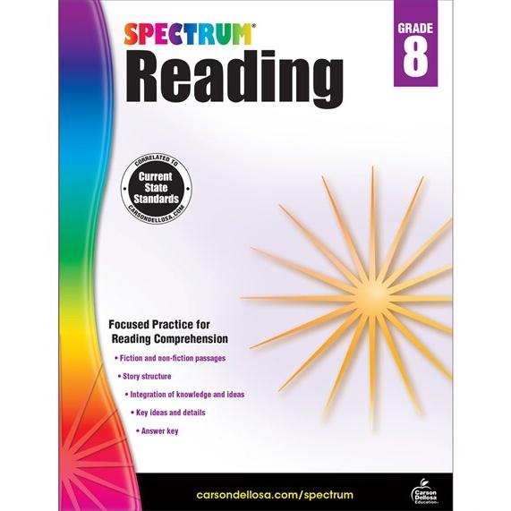 Spectrum Reading Workbook Grade 8: Volume 26 (Paperback) : 心のオアシス - 通販 ...