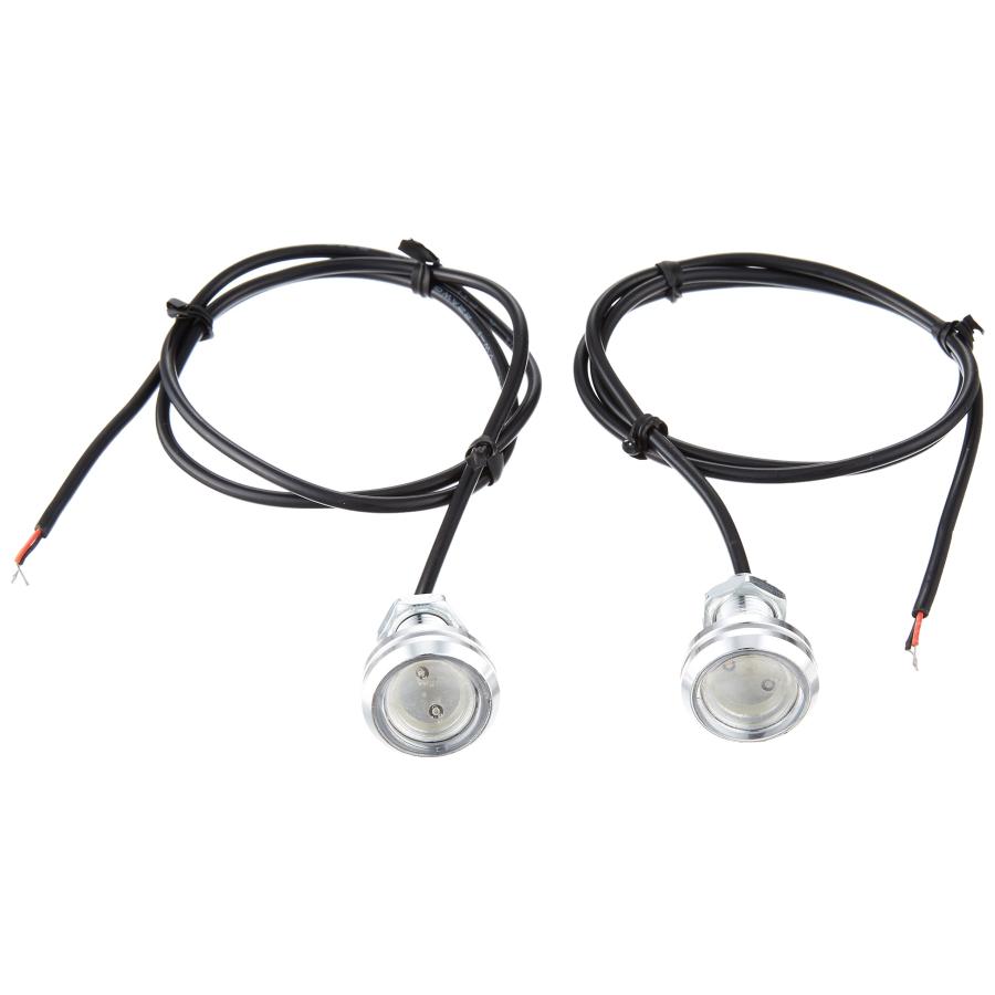 【カスタム】大玉 LED 9W 23mm【ブルー】シルバーボディー ワンセット2個入り ボルトタイプ デイライト スポットライト ダウンライト 高輝度 : まごごろマート本店 - 通販 ...