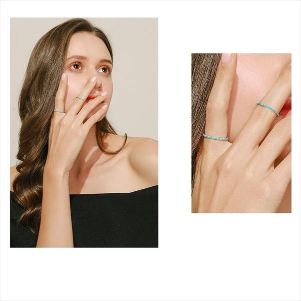 ハワイアンジュエリー 即納 ターコイズ エタニティ シルバー925 (S925) リング US6 [Tselection] : Hawaiian moon MAHEALANI - 通販 ...