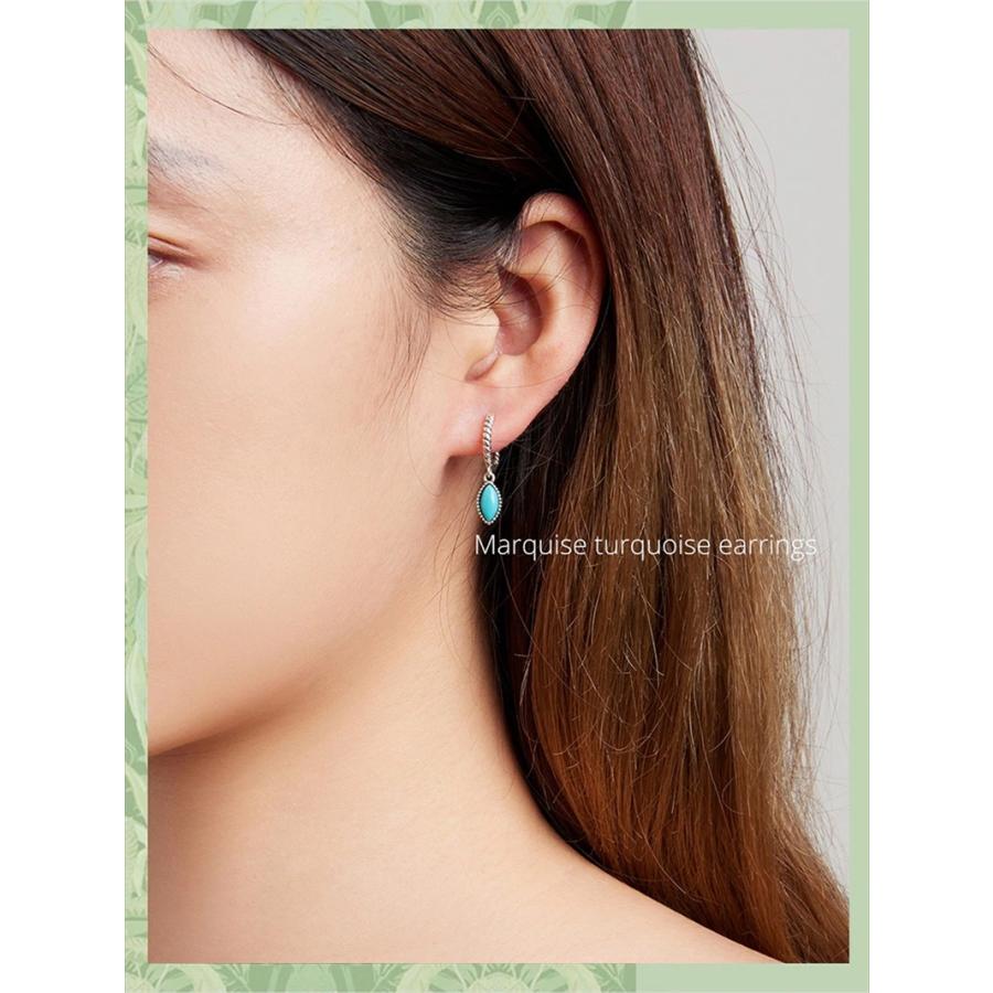 ハワイアンジュエリー 即納 ターコイズ オーバル & フープ シルバー925 (S925) ピアス [Tselection] : Hawaiian moon MAHEALANI - 通販 ...