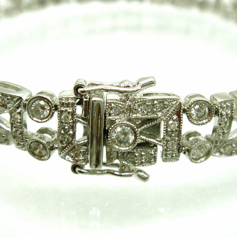 BR40:K18WG ダイヤ ブレスレット : マホガニーホール Yahoo!店 - 通販 - Yahoo!ショッピング