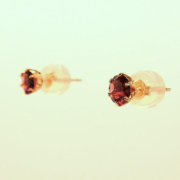 PC1602:K18PG ピンクトルマリン ピアス : マホガニーホール Yahoo!店 - 通販 - Yahoo!ショッピング