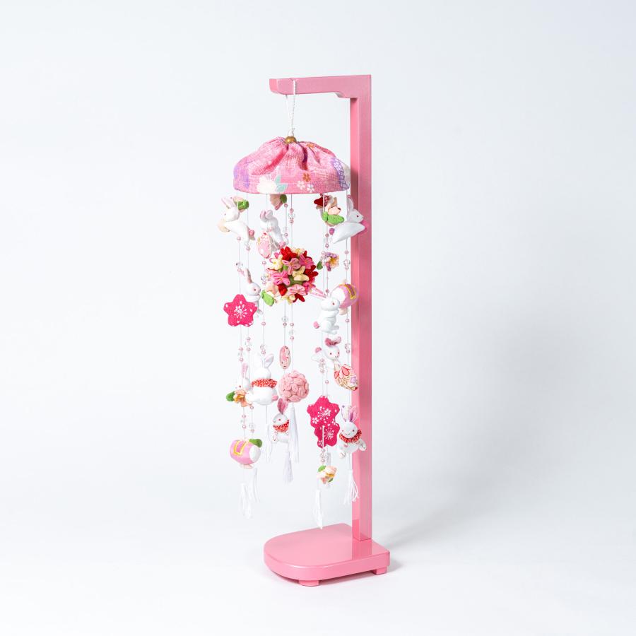 雛人形 お雛様 コンパクト おしゃれ かわいい つるし雛飾り つるし雛 クリスタルうさぎ H70 : 雛人形メーカーMAHOROBA(マホロバ) - 通販 - Yahoo!ショッピング