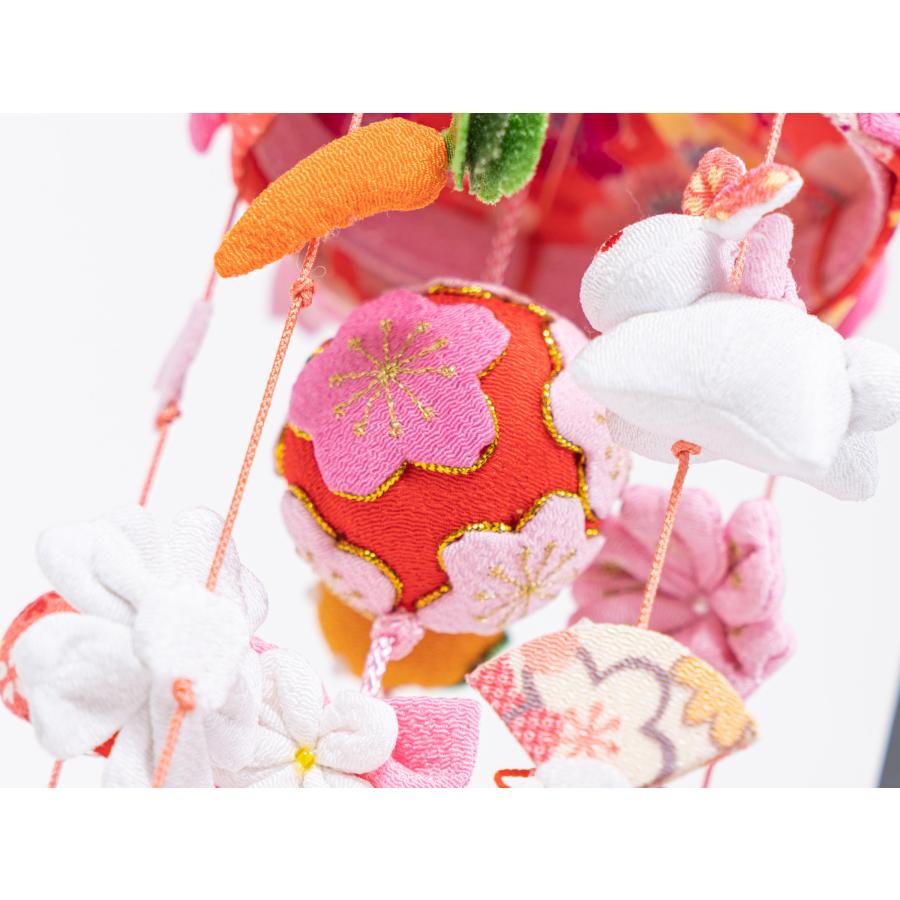 雛人形 お雛様 コンパクト おしゃれ かわいい つるし雛飾り つるし雛 いちごうさぎ H47.5 : 雛人形メーカーMAHOROBA(マホロバ) - 通販 - Yahoo!ショッピング