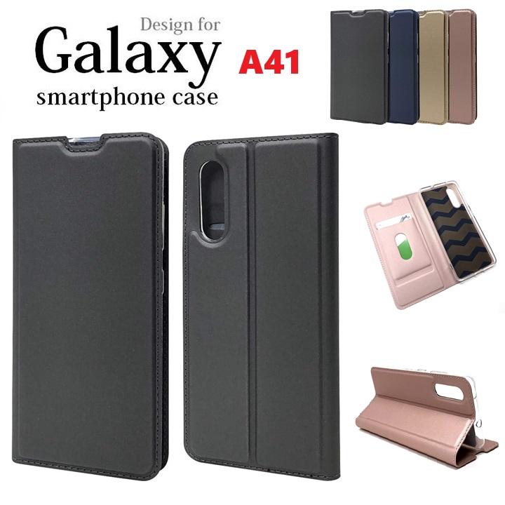 Galaxy A41 SC-41A用手帳型 PU＋TPU フリップ 保護ケース カード入れ付 スタンド機能 マグネット付 スキンPU 4色選択 : MahsaLinkヤフー店 - 通販 ...