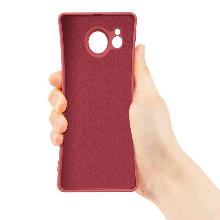 Aquos Sense7 SH-53C/Sense8/Aquos R8/R8 Pro/R9用 リング付 硬質シリコン ソフトバックカバー 落下 ...