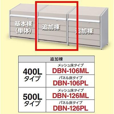 イナバ物置 [九州限定]イナバ物置 ダストボックスミニ連結タイプ追加棟 DBN-106ML メッシュ床タイプ 容量：400L 受注生産 ♪§【基本棟同時注文のみ】 : まいどDIY - 通販 ...