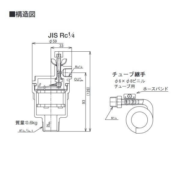 ベン 空気抜弁 AF17N-FT 20 AF-17N型 標準品 (A)20(B)3/4 [ ] : f-2017-326-4 : まいどDIY - 通販 - Yahoo!ショッピング