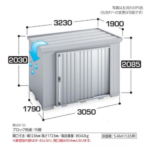 イナバ物置 【FK-3018S 一般型】 FORTA フォルタ 屋根傾斜変更物置 スタンダード チャコールグレー [♪ ] : まいどDIY - 通販 - Yahoo!ショッピング