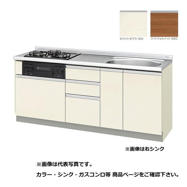 パッとりくん サンウェーブ/LIXIL GX(I・C)-U-190W(L・R)A 取り替えキッチン GXシリーズ フロアユニット ラウンド68シンク 水栓穴付 間口190cm ※受注生産 [♪ ...