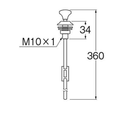 SANEI（水栓金具） 水栓金具 三栄水栓 H700-40S ポップアップ棒 洗面所用 : まいどDIY - 通販 - Yahoo!ショッピング
