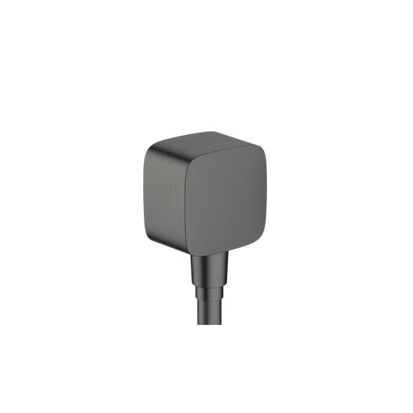 ハンスグローエ 26457340 FixFit シャワー取出口 Q(逆止弁付) ブラッシュドブラッククロム ♪ : まいどDIY - 通販 ...