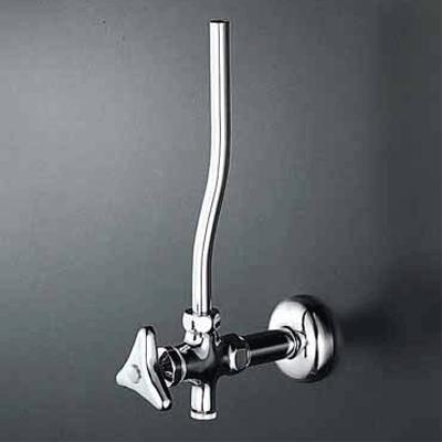 KVK 止水栓 KVK K6W アングル形止水栓 水抜き付 固定こま : まいどDIY - 通販 - Yahoo!ショッピング