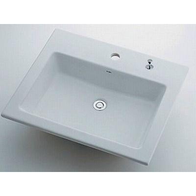 カクダイ 洗面所 カクダイ 493-008H 角型洗面器(1ホール) ポップアップ独立つまみタイプ [♪ ] : まいどDIY - 通販 - Yahoo!ショッピング