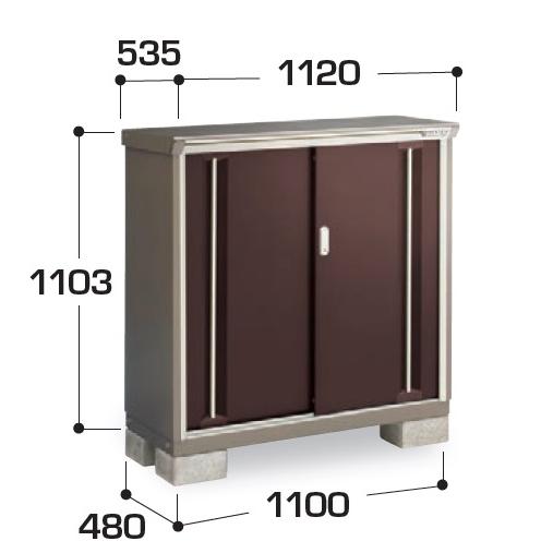 イナバ物置 [関西限定]イナバ物置 ナイソーシスター KMW-115B 二重構造収納庫 全面棚タイプ ♪ : まいどDIY - 通販 - Yahoo!ショッピング