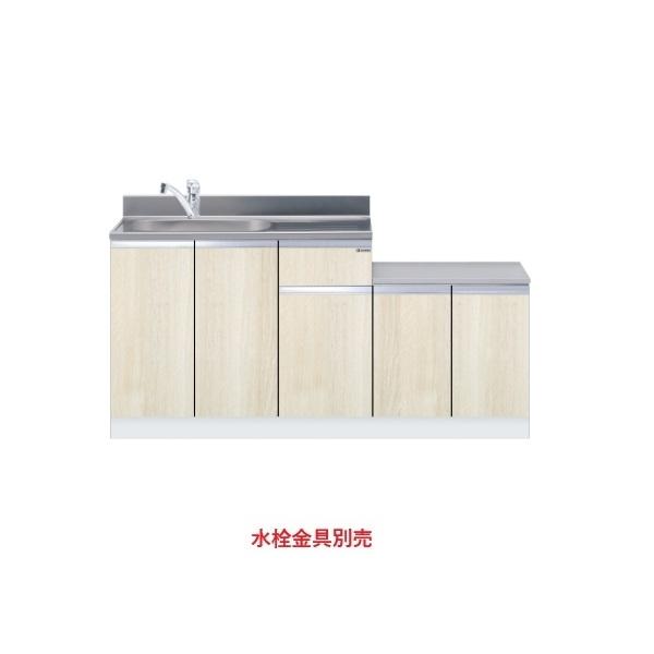 onedo/ワンド/旧マイセット KTD5-80-160DK-(左/右)-RV 木目 KTD5型 一体型流し台 トップ出し 間口160cm 奥行55cm ♪ : まいどDIY - 通販 ...