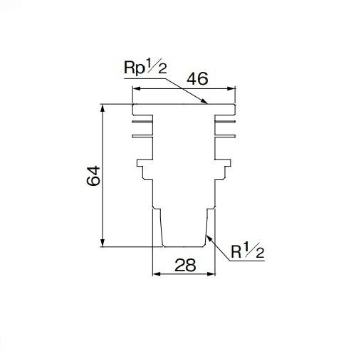 MIYAKO（水廻り部材） ミヤコ 給水配管用継手 【M340MK 13】 ユニット水切金具 黄銅 : まいどDIY - 通販 - Yahoo ...