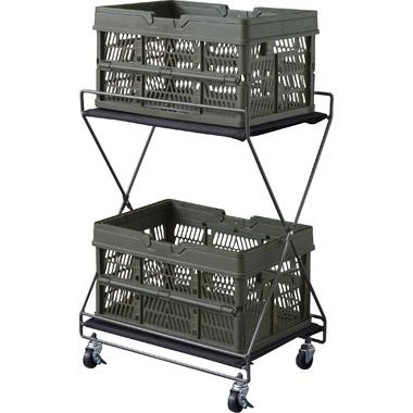 東谷 MIP-81BK フォールディングワゴンS W43.5×D28×H58cm [♪] : mip-81bk : まいどDIY - 通販 - Yahoo!ショッピング