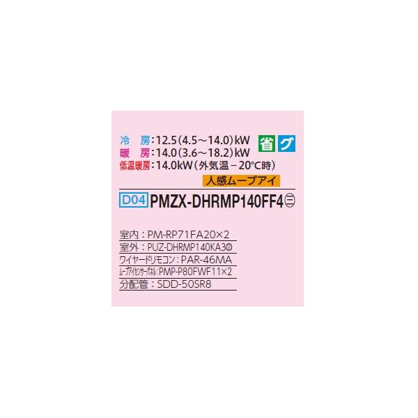 三菱 PMZX-DHRMP140FF4 業務用エアコン 1方向天井カセット ズバ暖スリム DHシリーズ 同時ツイン P140形 5馬力 三相 200V ワイヤード ♪ : まいどDIY ...