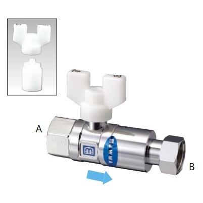 MIYAKO ミヤコ 逆止弁付ボールバルブ 片ナット 【S2GBNW 13】 黄銅 埋設不可 : まいどDIY - 通販 - Yahoo!ショッピング