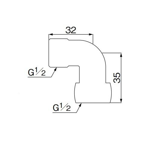 MIYAKO（水廻り部材） ミヤコ 給水配管用継手 【S2TLNM 13】 フレキ用エルボ袋ナット付 青銅 : まいどDIY - 通販 - Yahoo!ショッピング
