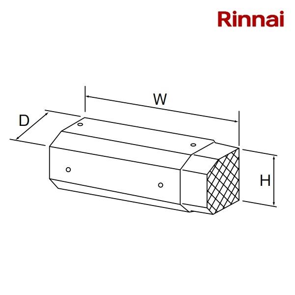 リンナイ リンナイ【WOP-M305HT 26-5726】側方給気アダプタ 129×336×78.5 ガス給湯器 部材 [ ] : まいどDIY - 通販 - Yahoo!ショッピング