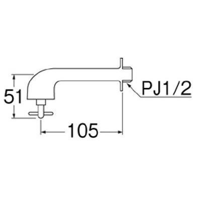 水栓金具 三栄水栓 Y40J-13 衛生水栓 : y40j-13 : まいどDIY - 通販 - Yahoo!ショッピング