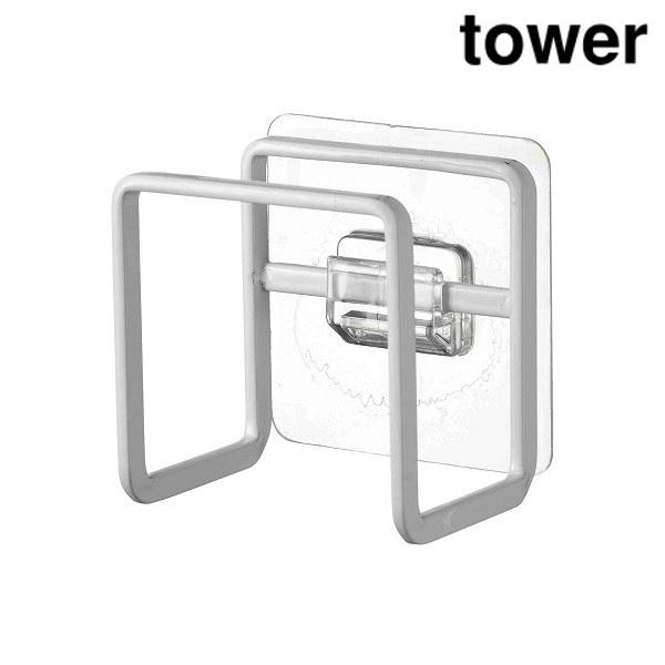 tower 山崎実業 6621 フィルムフックスポンジホルダー タワー ホワイト : まいどDIY - 通販 - Yahoo!ショッピング