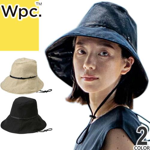 Wpc. wpc w.p.c 帽子 つば広ハット レディース UVカット 遮光 大きいサイズ 涼しい ブランド おしゃれ 日除け帽子 深め 夏 アウトドア 黒 ブラック ベージュ : MSS ...