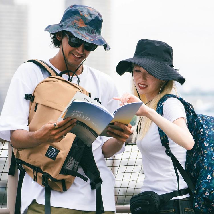 KiU kiu キウ 帽子 レインハット UV&RAIN パッカブルサファリハット K85 レディース メンズ 大きいサイズ ブランド 自転車 アウトドア UVカット 防水 撥水 : MSS ...