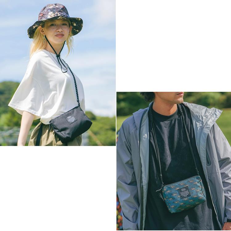 kiu キウ バッグ ショルダーバッグ パラコードサコッシュポーチ k362 レディース メンズ 撥水 防水 小さめ アウトドア 斜めがけ かっこいい 軽量 ブランド 黒 :078-623 ...