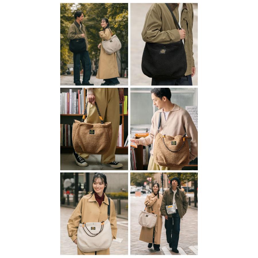 kiu キウ バッグ トートバッグ ショルダーバッグ ボアバルーントートバッグ レディース メンズ 軽量 大きめ a4 通学 通勤 斜めがけ ブランド おしゃれ 黒 : 078-633 ...