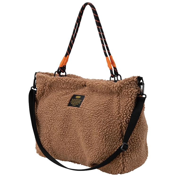 kiu キウ バッグ トートバッグ ショルダーバッグ ボアバルーントートバッグ レディース メンズ 軽量 大きめ a4 通学 通勤 斜めがけ ブランド おしゃれ 黒 : 078-633 ...