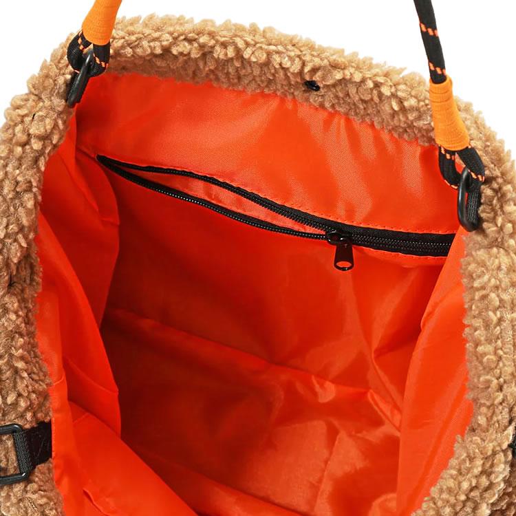 kiu キウ バッグ トートバッグ ショルダーバッグ ボアバルーントートバッグ レディース メンズ 軽量 大きめ a4 通学 通勤 斜めがけ ブランド おしゃれ 黒 : 078-633 ...