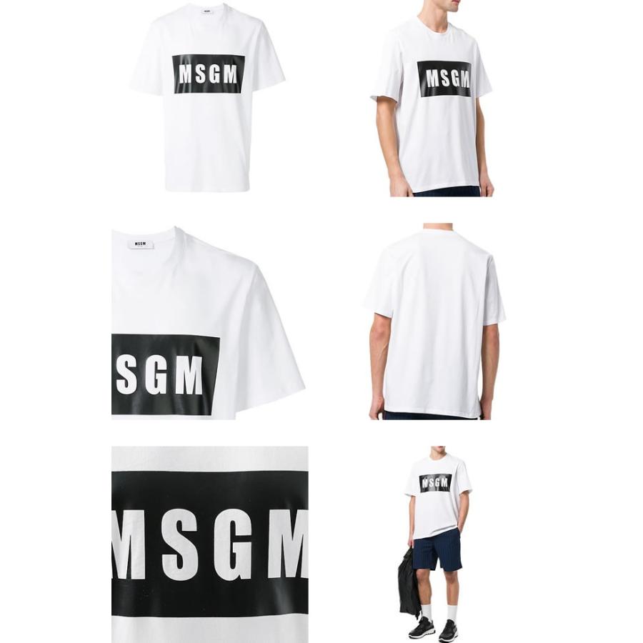 エムエスジーエム MSGM Tシャツ 半袖 メンズ 無地 ロゴ プリント 白 黒 ホワイト ブラック ブランド 綿100% おしゃれ 2640MM67 :221-007:MSS - 通販 ...