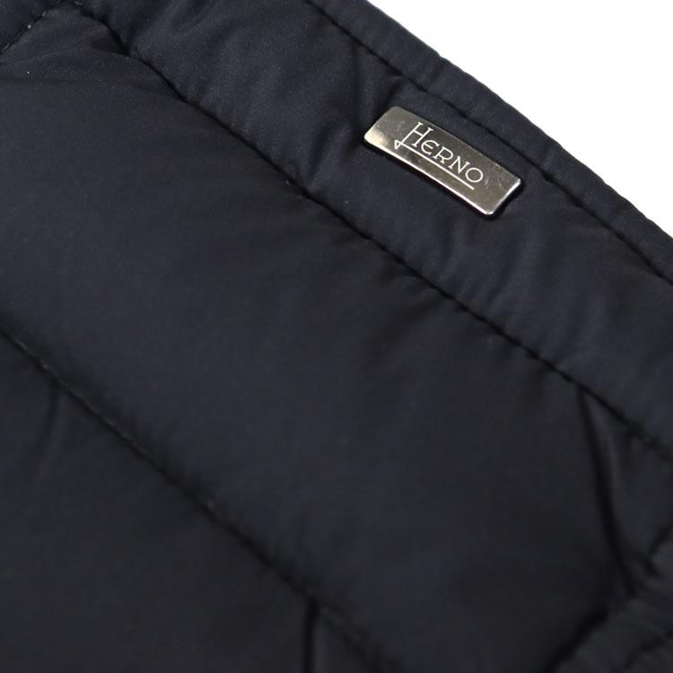 ヘルノ HERNO ダウンジャケット ダウンコート エスキモー メンズ アウター ミドル丈 フード付き ナイロン 軽量 大きいサイズ 暖かい ブランド 黒 ブラック : 242-035 ...