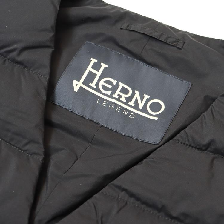 ヘルノ HERNO ダウンベスト インナーダウン インナーベスト ジレ イル パンチオット メンズ アウター 軽量 暖かい 大きいサイズ ブランド 黒 ブラック : 242-037 : MSS ...
