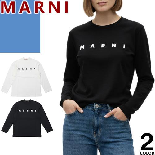 [あす着] マルニ MARNI クルーネック 長袖Tシャツ KIDS キッズ ガールズ レディース ロンT ロゴ MARNI（マルニ） ロンT Tシャツ キッズ レディース 長袖 ロゴ プリント