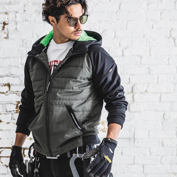 BURTLE 2023 新作 バートル サーモクラフト 防寒 フーディジャケット 撥水 防水 防風 ライトシェル 3210 ユニセックス フード付 ワーク ジャンパー 男女兼用 : uni ...