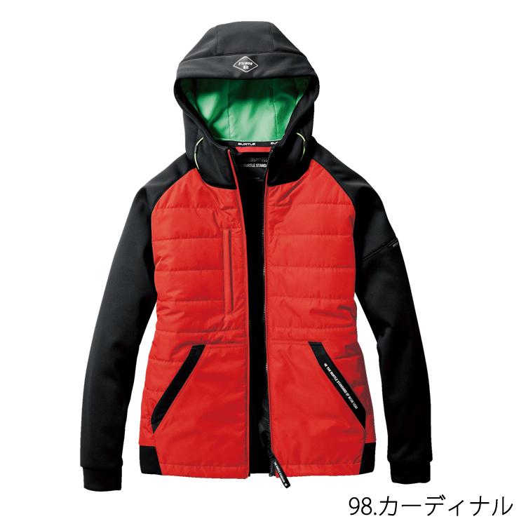 BURTLE 2023 新作 バートル サーモクラフト 防寒 フーディジャケット 撥水 防水 防風 ライトシェル 3210 ユニセックス フード付 ワーク ジャンパー 男女兼用 : uni ...