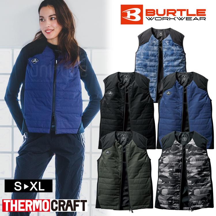 BURTLE バートル サーモクラフト 防寒 ヒーターべスト 撥水 防水 防風 ライトシェル 3214 ユニセックス フード付 ワーク ジャンパー 男女兼用 : uni-que - 通販 ...