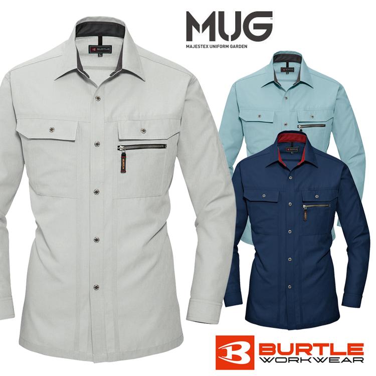 BURTLE 作業着 オールシーズン ワークウェア 長袖シャツ バートル 7033 長袖 作業服 かっこいい ブルゾン ワークシャツ クールタッチ トロピカル 制電 : uni-que ...