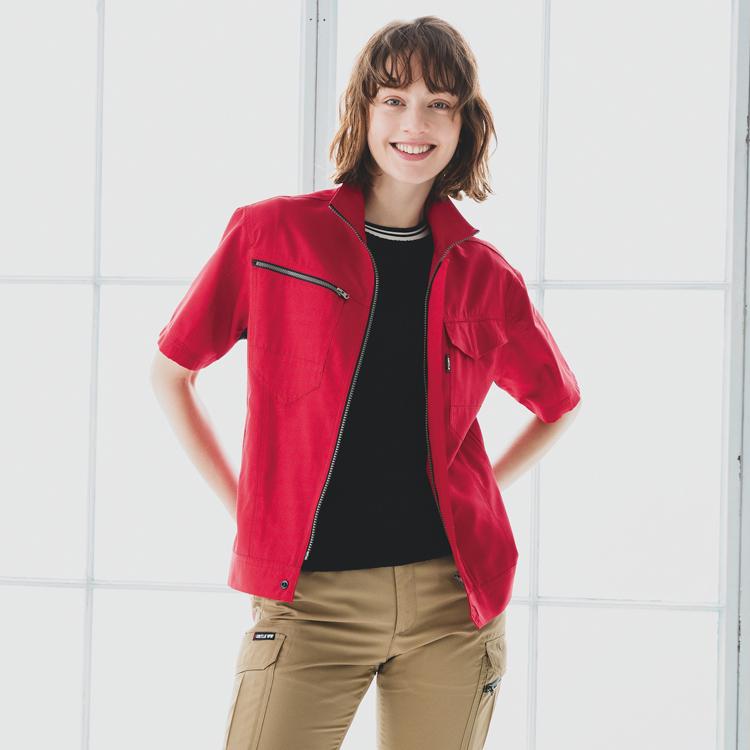 BURTLE 作業着 春夏 ワークウェア 半袖ジャケット 7092 バートル 男女兼用 ワークジャケット 作業服 半袖ブルゾン 吸汗速乾 制電 形状安定 ユニセックス : uni-que ...