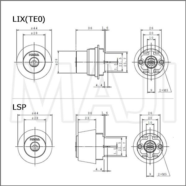 MIWA LE01,TE01 鍵交換用 Kaba ace,カバエース LIX(TE0)/LSP 2個同一シリンダー 鍵 交換 : 鍵の卸売りセンターYahoo!店 - 通販 - Yahoo ...