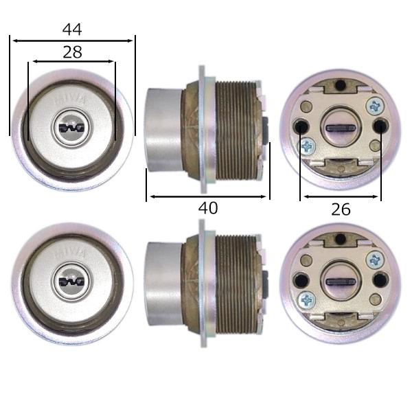 2個同一 QDN608-QDK668 Z-1S1-DHYD ジエスタ S型ハンドルエントリー用 シリンダーセット DNシリンダー 標準キー5本付き LIXIL TOSTEM : giesta ...