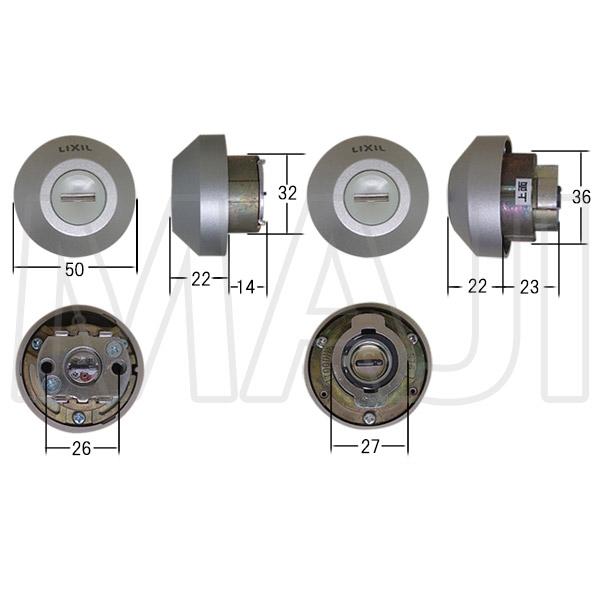 2個同一 QDN608-DVF ジエスタII 鍵(カギ)交換 取替えシリンダーセット DNシリンダー 標準キー5本付き LIXIL（リクシル）TOSTEM（トステム） :giesta2 ...