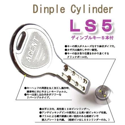 QDC17-QDC18-QDC19 AGENT LS5-TSM BFプレナスII 玄関 鍵(カギ) 交換 取替えシリンダー・2個同一キーセット DDZZ3003,DDZZ3004互換品 標準 ...